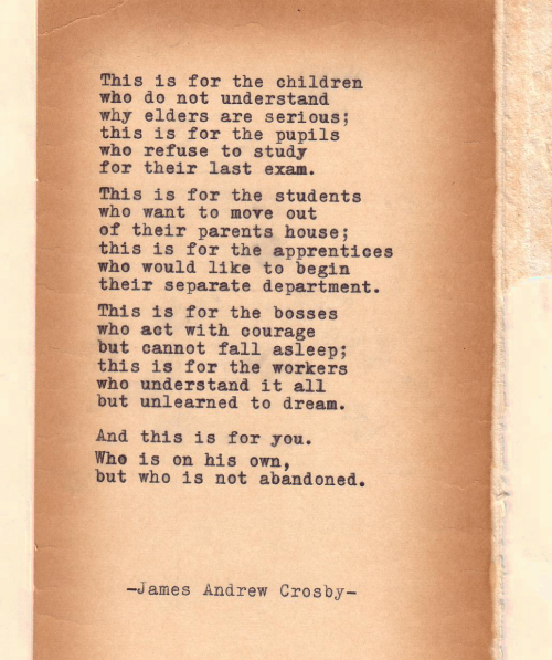 Typewriter poetry | ZICHTBAAR ALLEEN