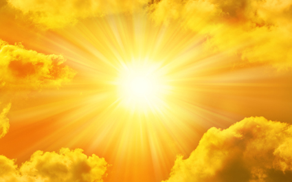 Een magistrale stralende zon | ZICHTBAAR ALLEEN